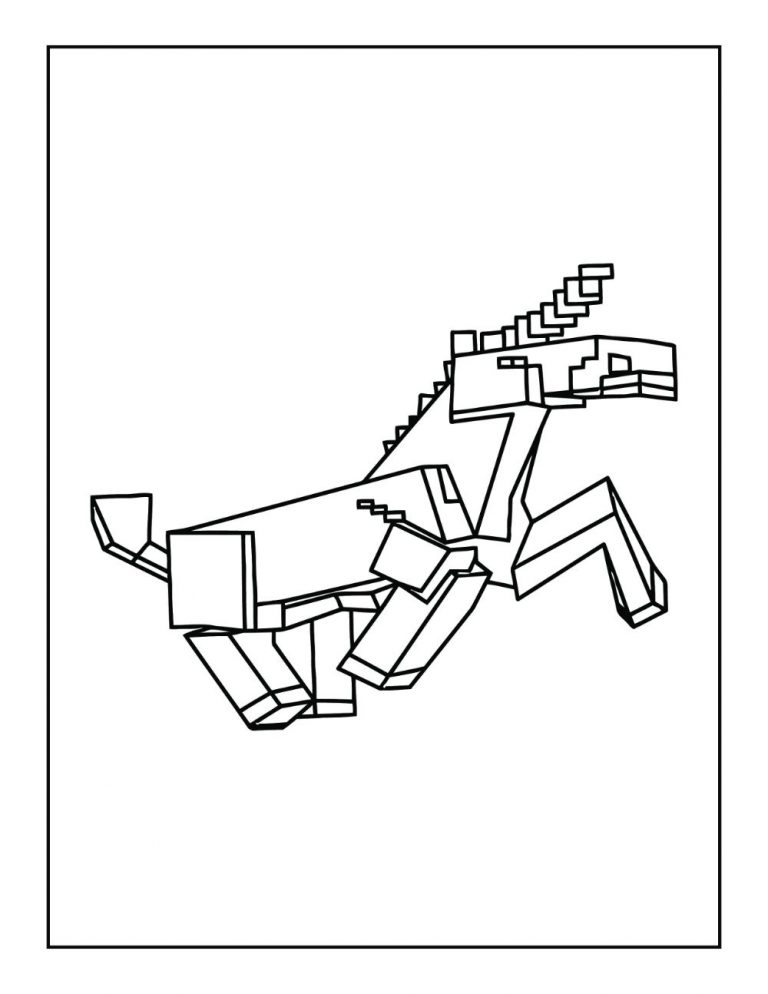 Free MINECRAFT Coloring Pages for Download (Printable PDF) - VerbNow
