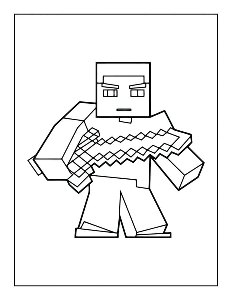 Free Minecraft Coloring Pages for Download (Printable PDF)