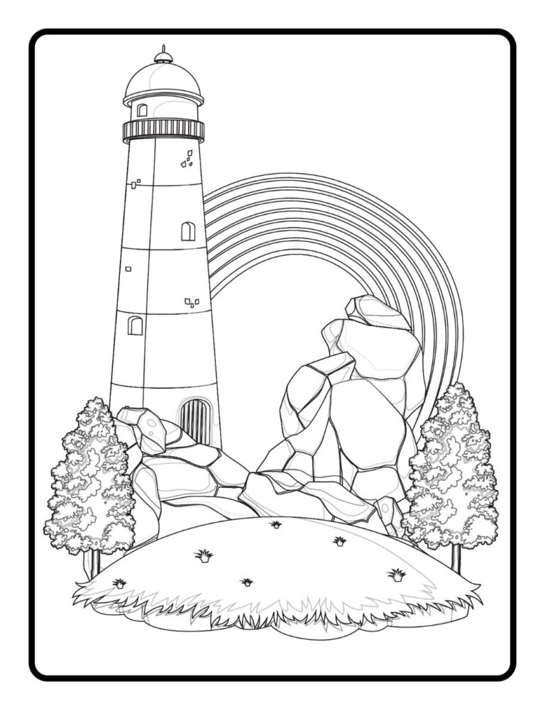 Free TREE HOUSE Coloring Pages for Download (Printable PDF)