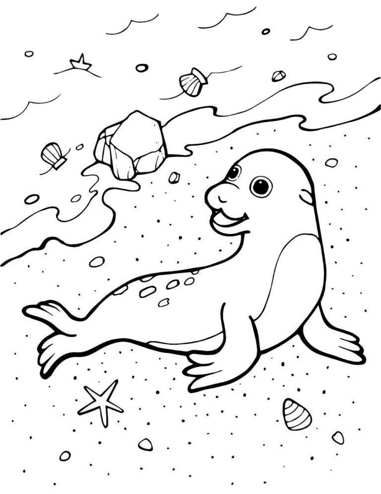 Free SEAL Coloring Pages for Download (Printable PDF)