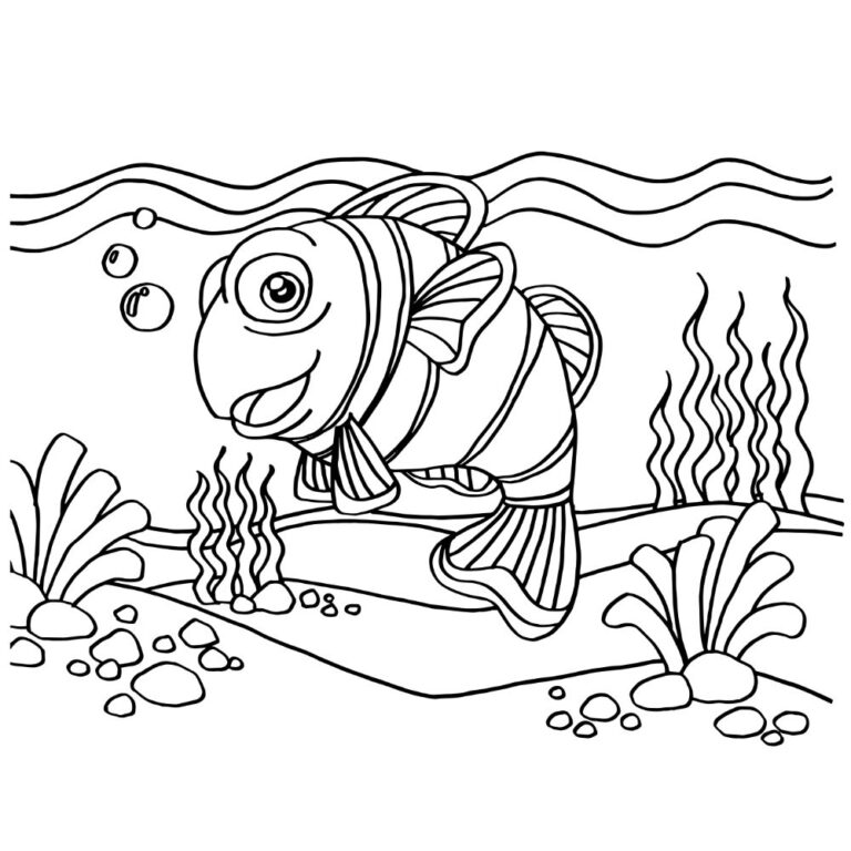 Free Fish Coloring Pages for Download (Printable PDF)