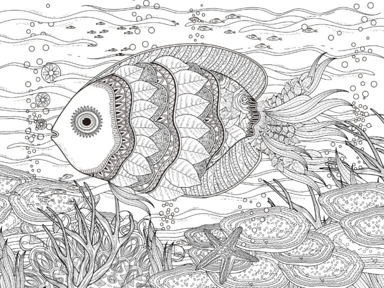 Free Fish Coloring Pages for Download (Printable PDF)