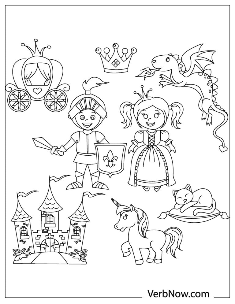 Free Princess Coloring Pages For Download (Printable PDF)