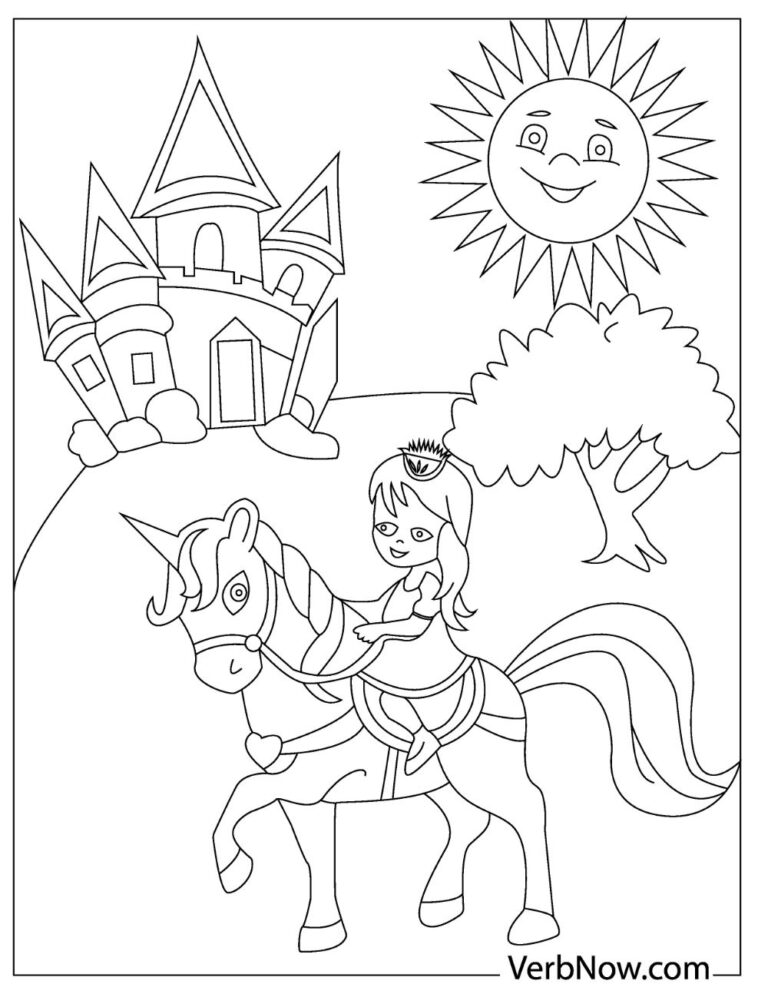 Free Princess Coloring Pages For Download (Printable PDF)