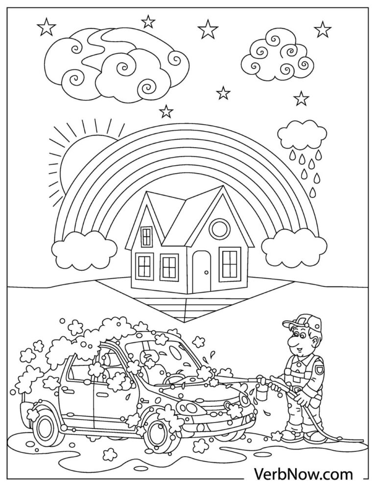Free CAR Coloring Pages for Download (Printable PDF)