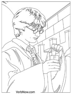 Free HARRY POTTER Coloring Pages for Download (Printable PDF)