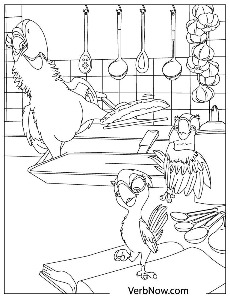 Free PARROT Coloring Pages for Download (Printable PDF)