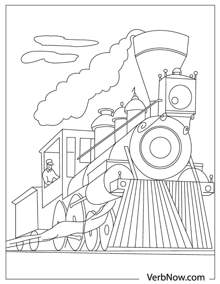 Free TRAIN Coloring Pages Your Kids Will Love (Download PDFs)