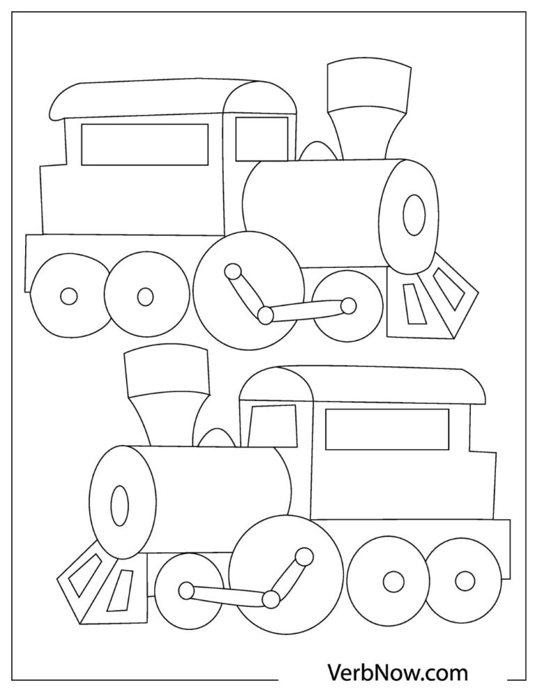 Free TRAIN Coloring Pages Your Kids Will Love (Download PDFs) - VerbNow