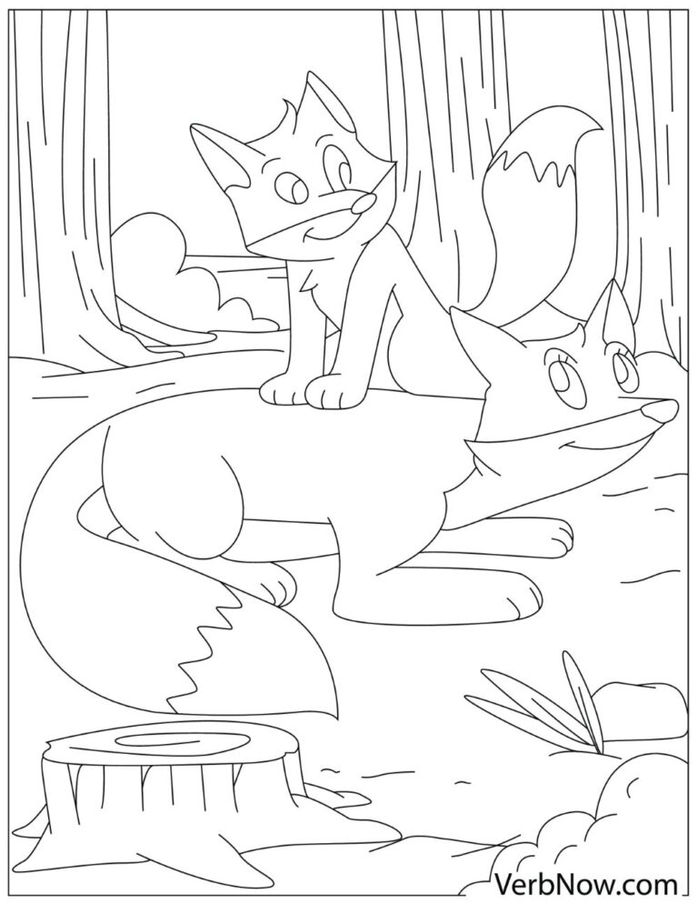 Free FOX Coloring Pages for Download (Printable PDF)