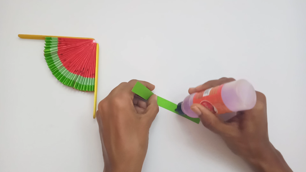 How to Craft a Watermelon Paper Fan with Easy Instructions