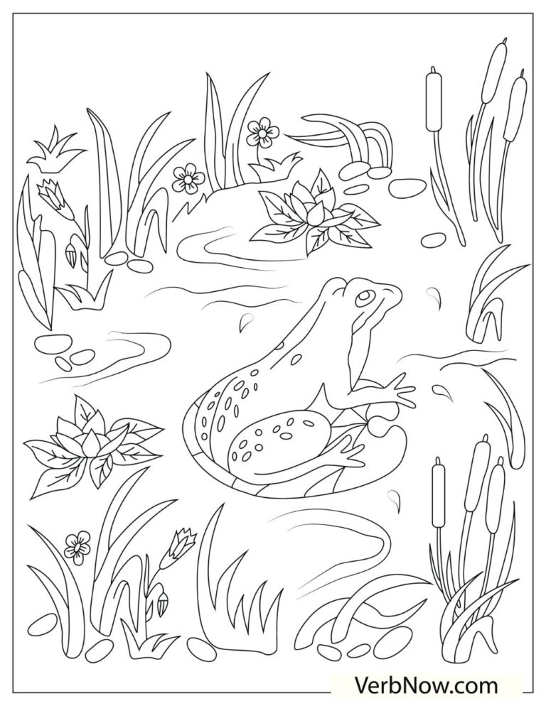 Free FROG Coloring Pages for Download (Printable PDF)