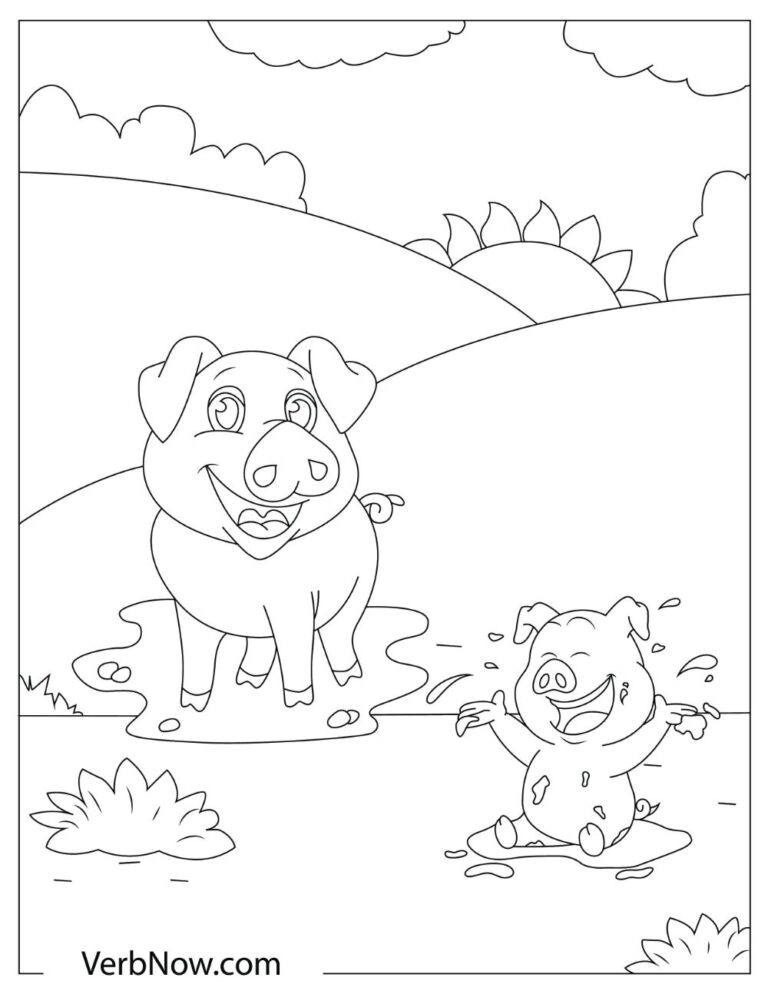 Free PIG Coloring Pages for Download (Printable PDF)