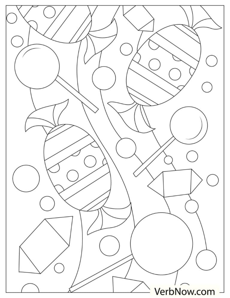 Free CANDY Coloring Pages for Download (Printable PDF)