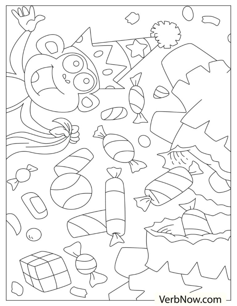 Free CANDY Coloring Pages for Download (Printable PDF)