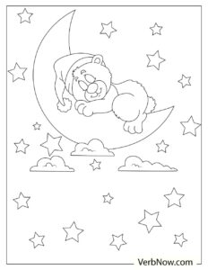 Free MOON Coloring Pages for Download (Printable PDF)