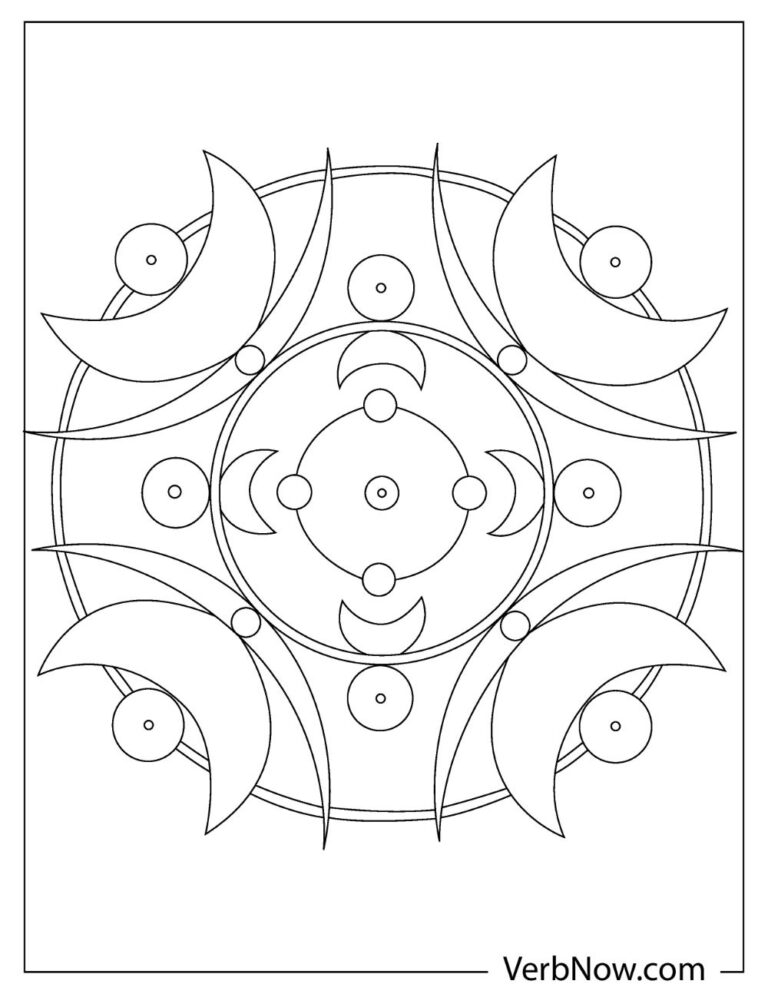Free MOON Coloring Pages for Download (Printable PDF)