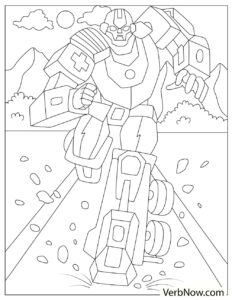 Free ROBOT Coloring Pages for Download (Printable PDF)