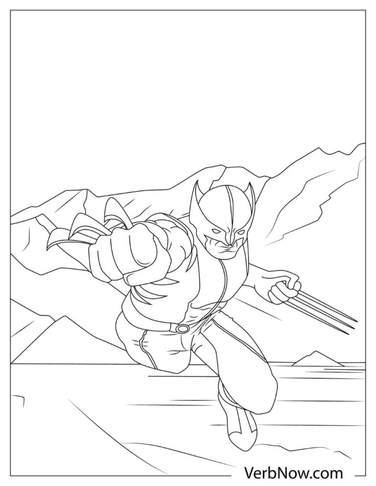 Free WOLVERINE Coloring Pages for Download (Printable PDF)