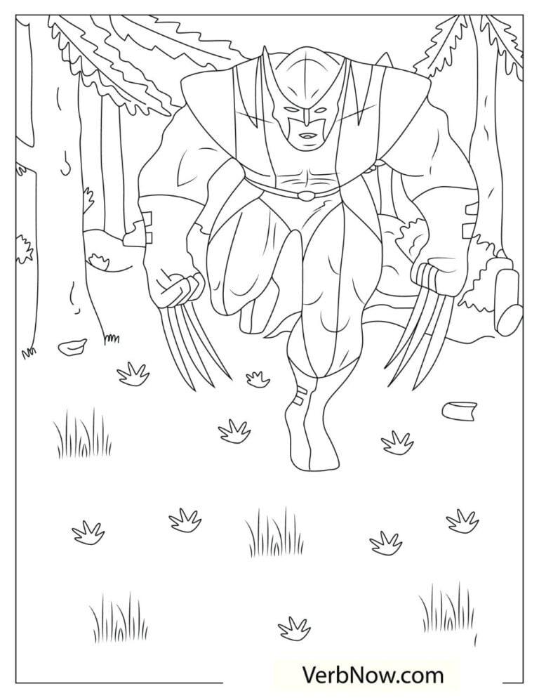 Free WOLVERINE Coloring Pages for Download (Printable PDF)