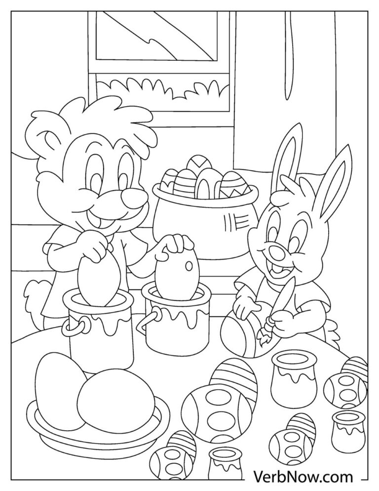 Free EASTER EGG Coloring Pages for Download (Printable PDF)