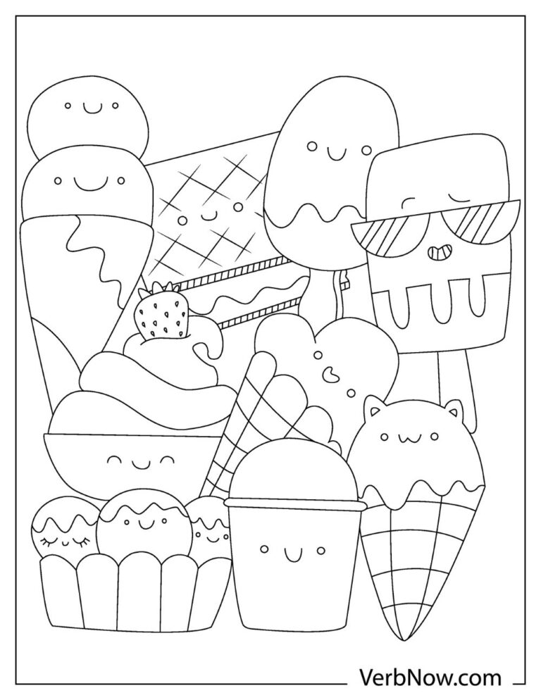 Free ICE CREAM Coloring Pages for Download (Printable PDF)
