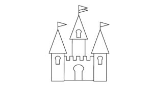 How To Draw A Castle in 5 Simple Steps (for Kids) - VerbNow