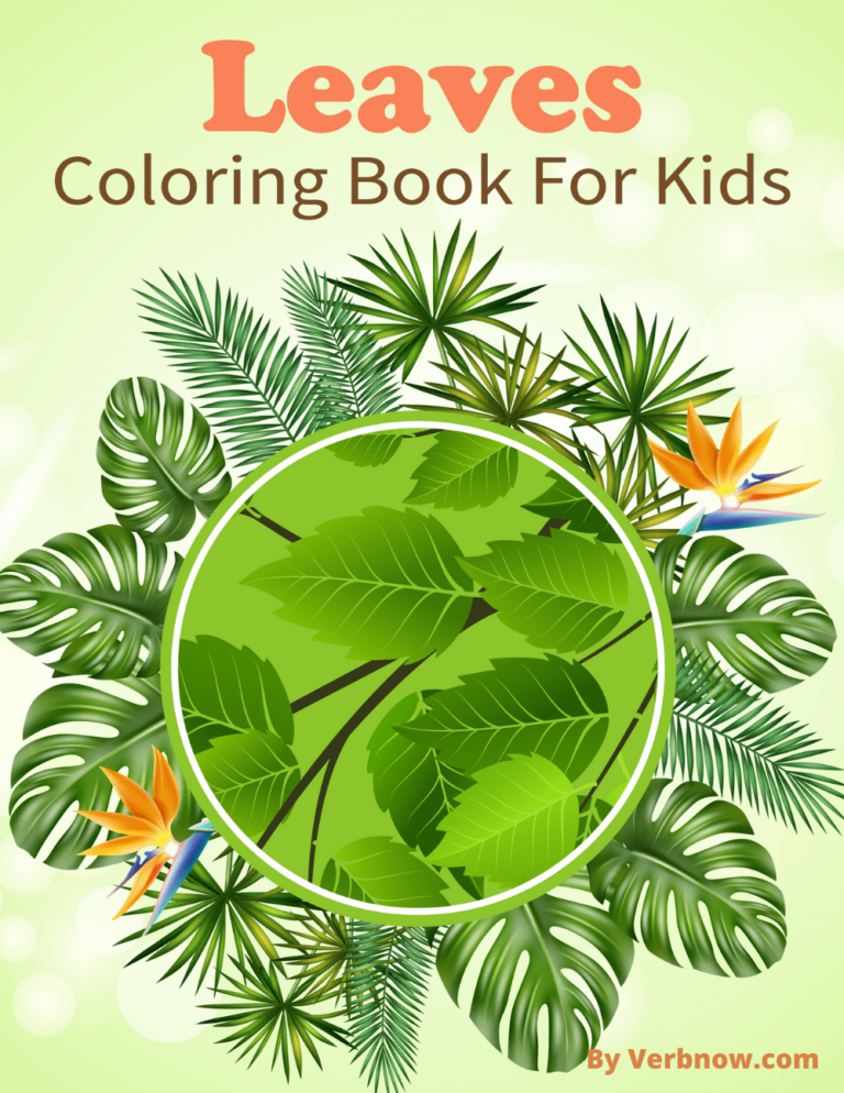Free LEAVES Coloring Pages & Book for Download (Printable PDF) - VerbNow