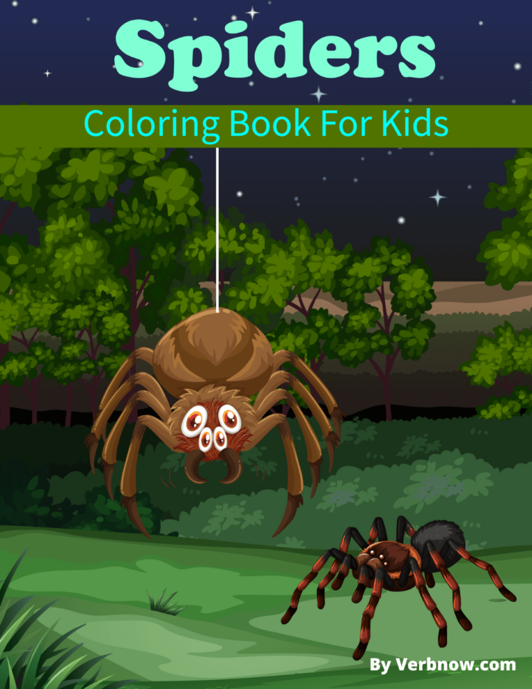 Free SPIDERS Coloring Pages & Book for Download (Printable PDF) - VerbNow
