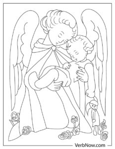 21 Free Angel Coloring Pages For Download (Printable PDF)