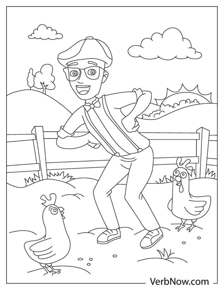 Free BLIPPI Coloring Pages for Download (Printable PDF)