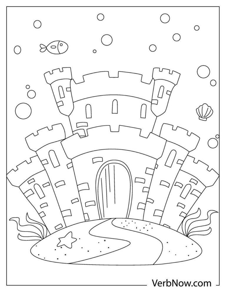 Free CASTLE Coloring Pages for Download (Printable PDF)