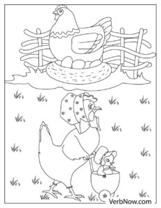 Free CHICKEN Coloring Pages & Book for Download (Printable PDF) - VerbNow