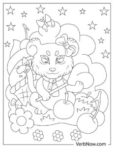 Free CUTE Coloring Pages for Download (Printable PDF)