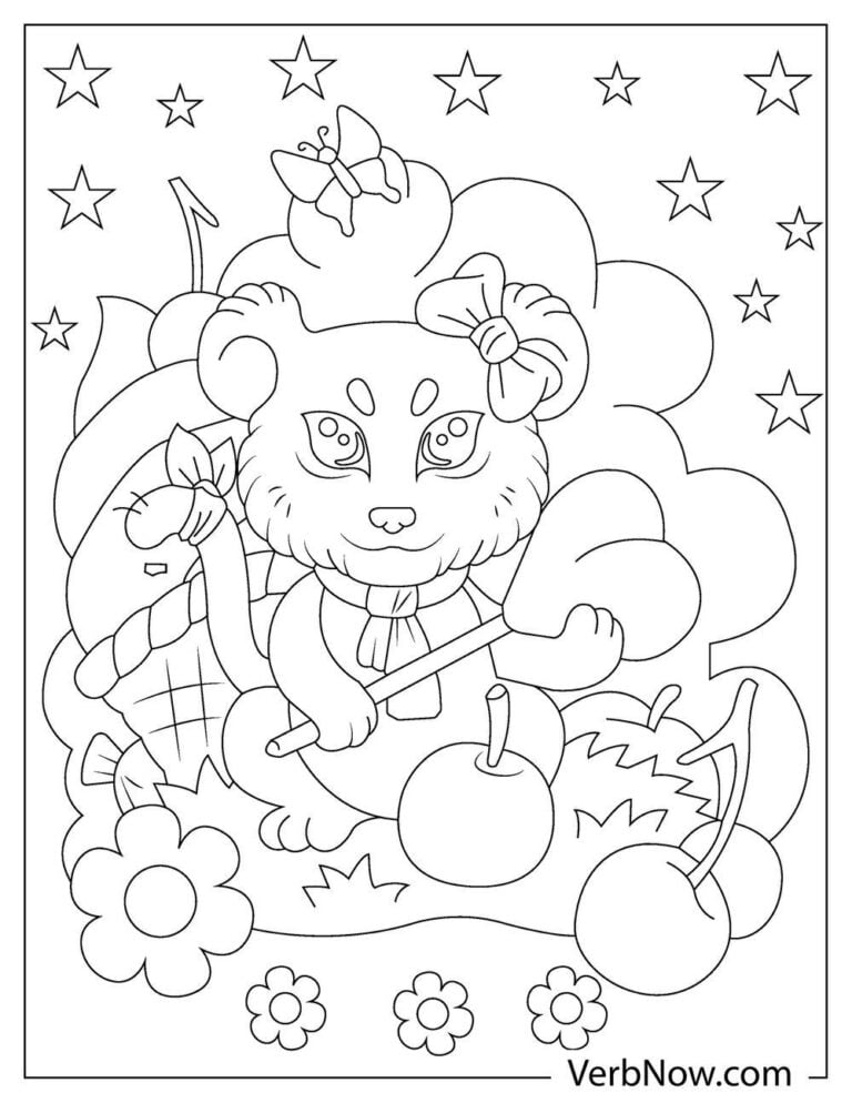 Free CUTE Coloring Pages for Download (Printable PDF)
