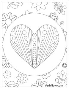 Free HEART Coloring Pages for Download (Printable PDF)