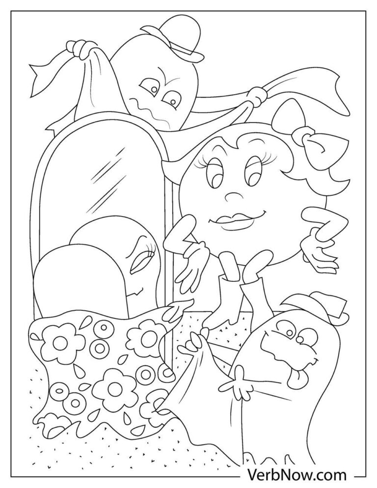 Free PACMAN Coloring Pages for Download (Printable PDF)