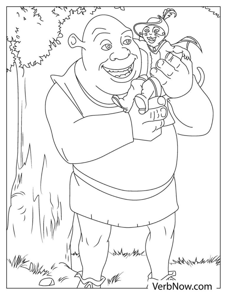 Free SHREK Coloring Pages for Download (Printable PDF)