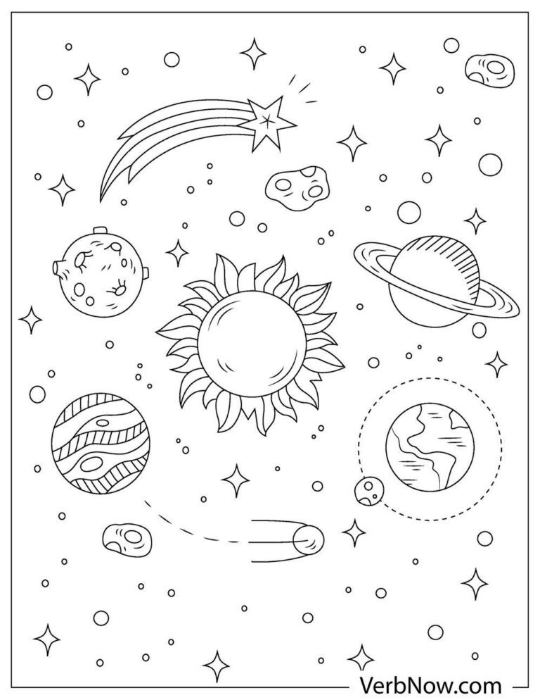 Free SOLAR SYSTEM Coloring Pages for Download (Printable PDF)