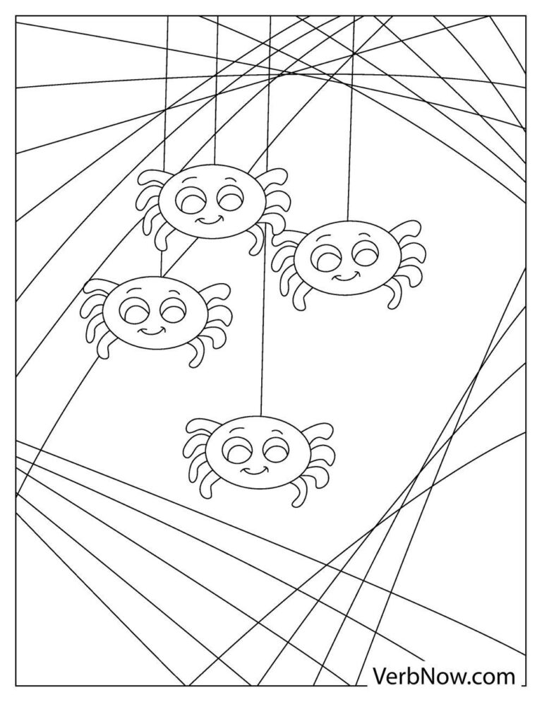 Free SPIDERS Coloring Pages for Download (Printable PDF)