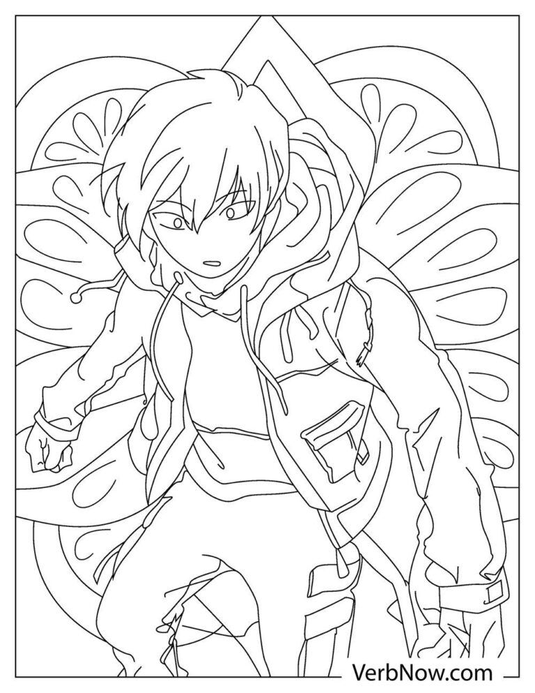 Free TODOROKI Coloring Pages for Download (Printable PDF)