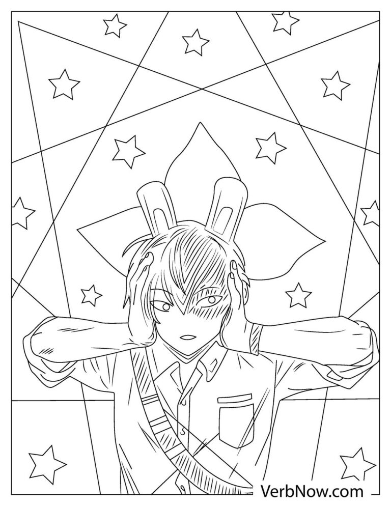 Free TODOROKI Coloring Pages for Download (Printable PDF)