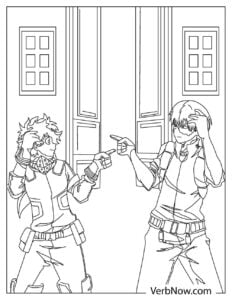 Free TODOROKI Coloring Pages for Download (Printable PDF)