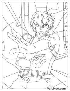 Free TODOROKI Coloring Pages for Download (Printable PDF)