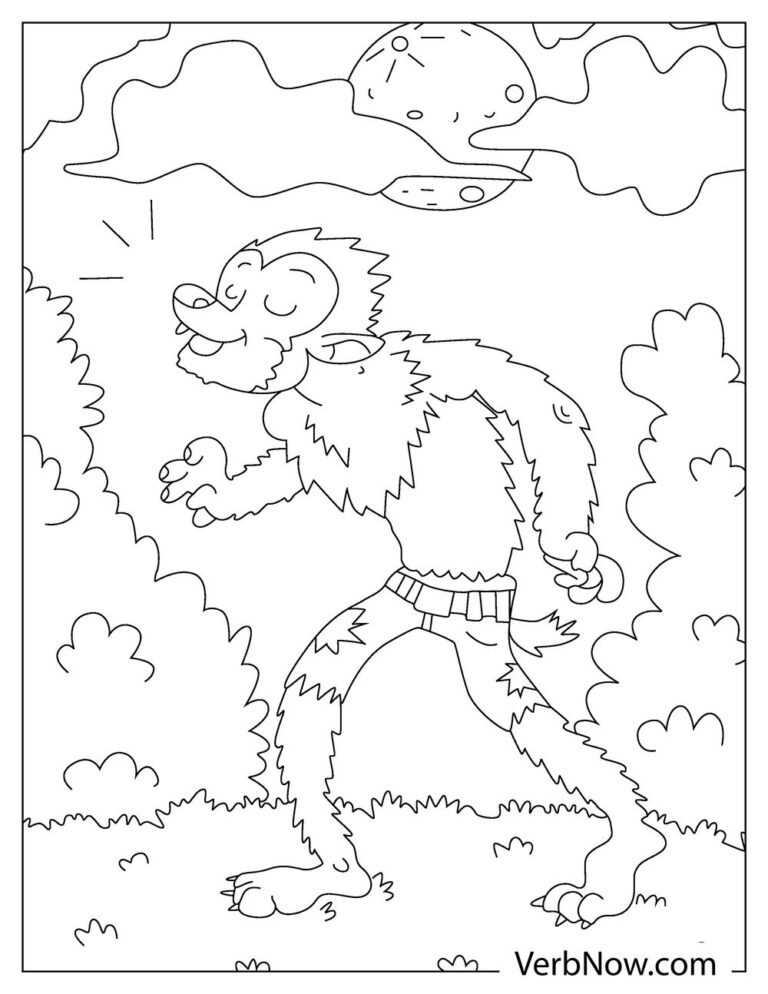 Free WEREWOLF Coloring Pages for Download (Printable PDF) - VerbNow