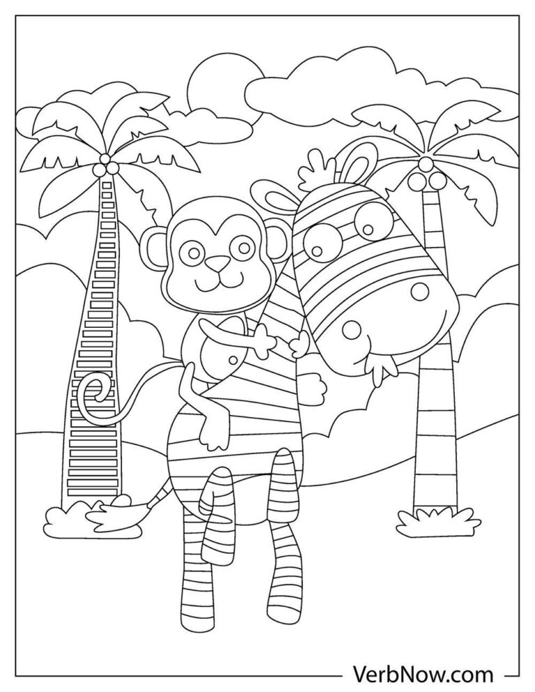 Free ZEBRA Coloring Pages & Book for Download (Printable PDF) - VerbNow