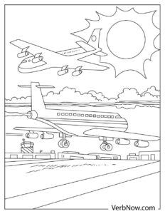 Free AIRPLANE Coloring Pages for Download (Printable PDF)