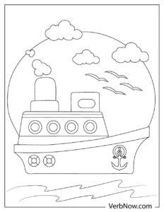 Free Boat Coloring Pages For Download (Printable PDF)