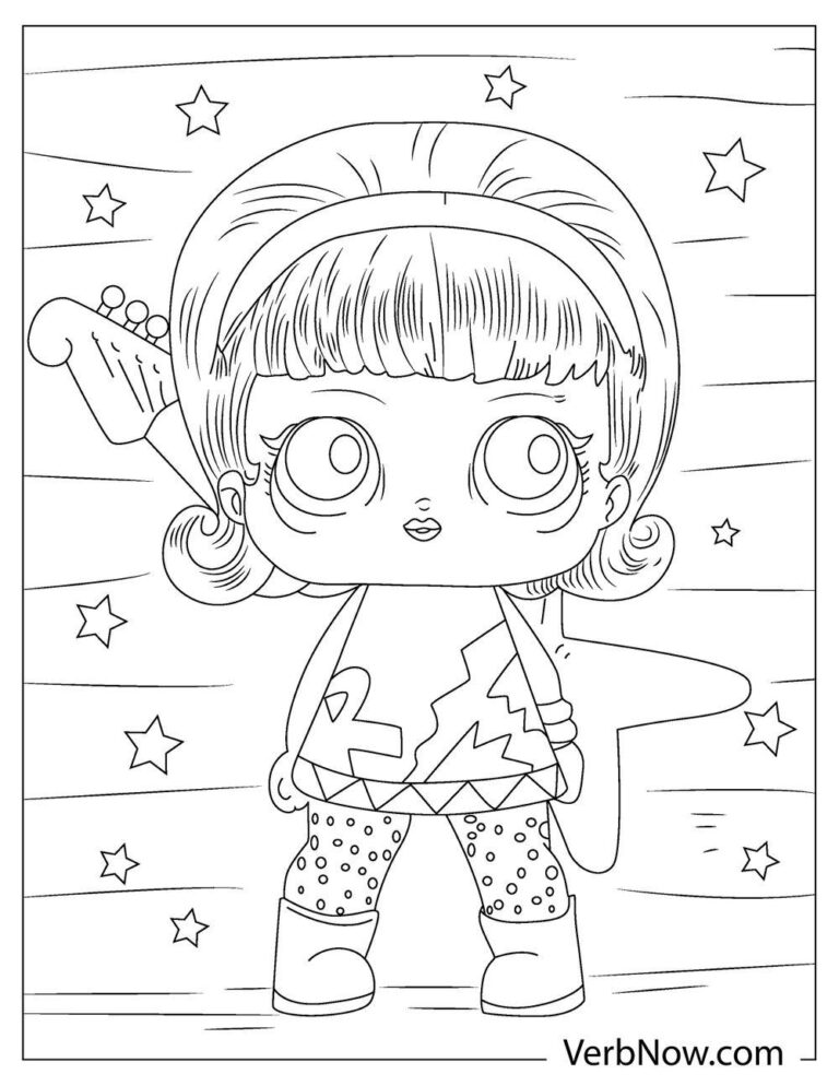Free DOLL Coloring Pages for Download (Printable PDF)