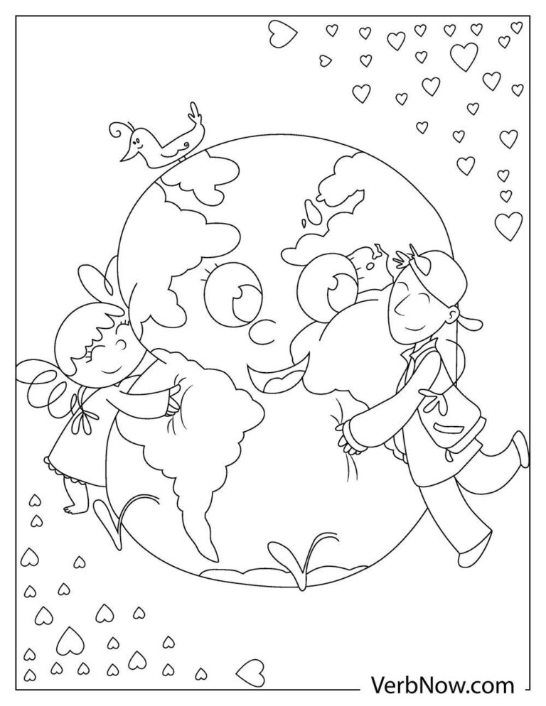 Free EARTH Coloring Pages for Download (Printable PDF)